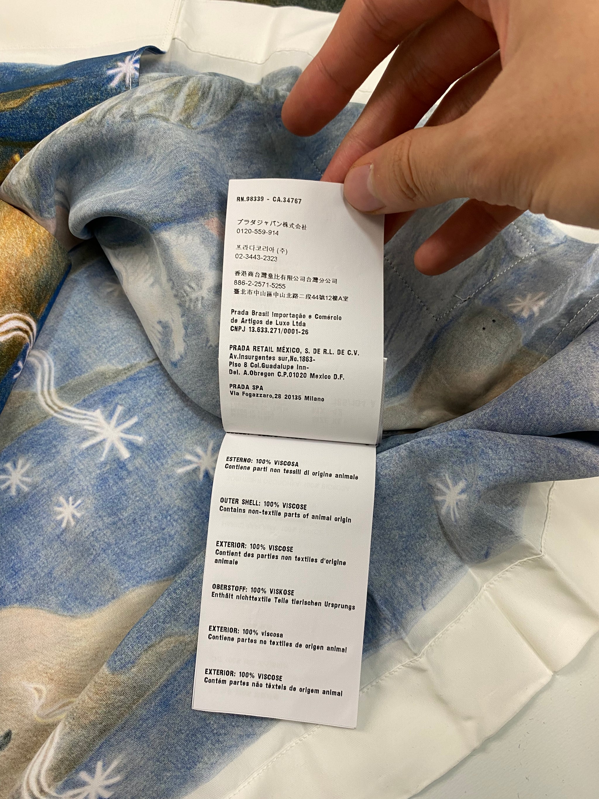 Prada AW16 impossible true love shirt by Christophe Chemin SZ:XL ...